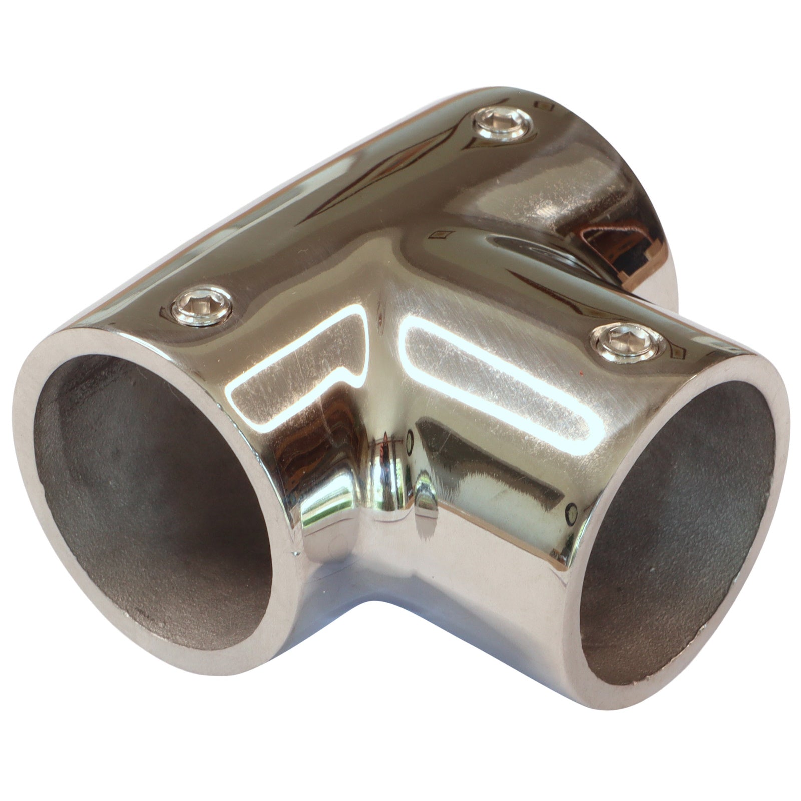 Tubular 90-Degree Tee-Fitting in A4 Stainless Steel, For Joining 30mm ...