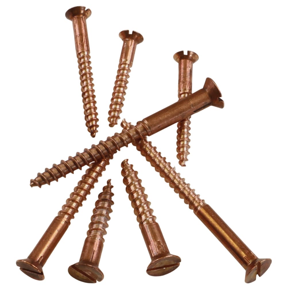 4mm Bronze Wood Screws With Countersunk Slot-Drive Head – Architectural ...