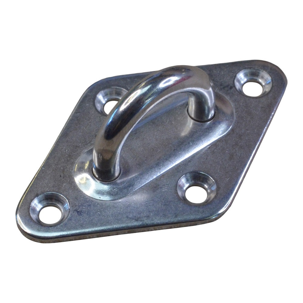 Diamond Mounting Eye Plate, Loop, Pad, A2 Stainless Steel with 4 Screw ...