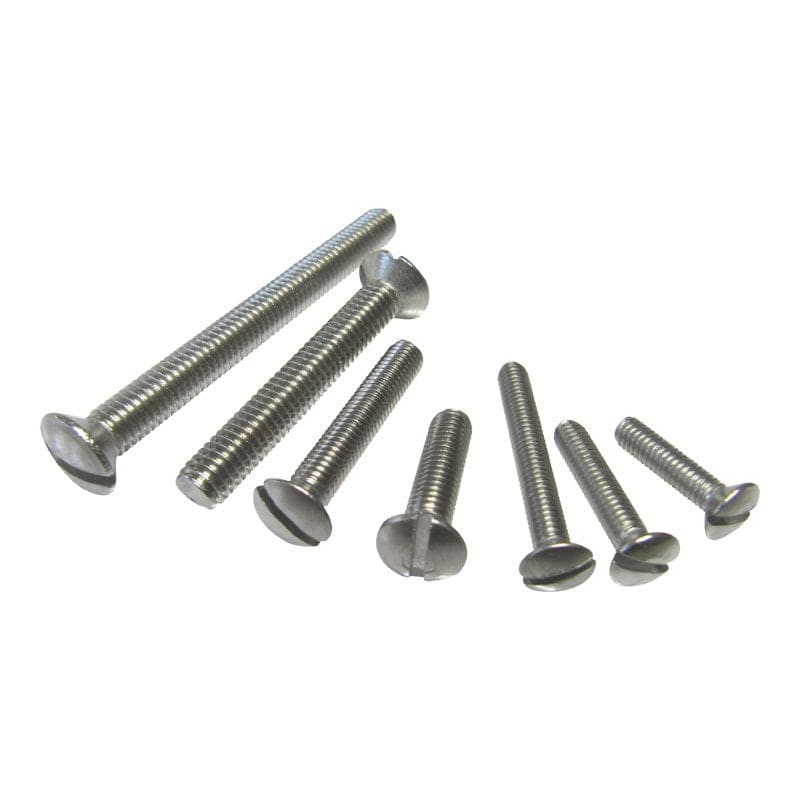M5 Raised Slot Contersunk Head Set-Screws In 316 Stainless ...